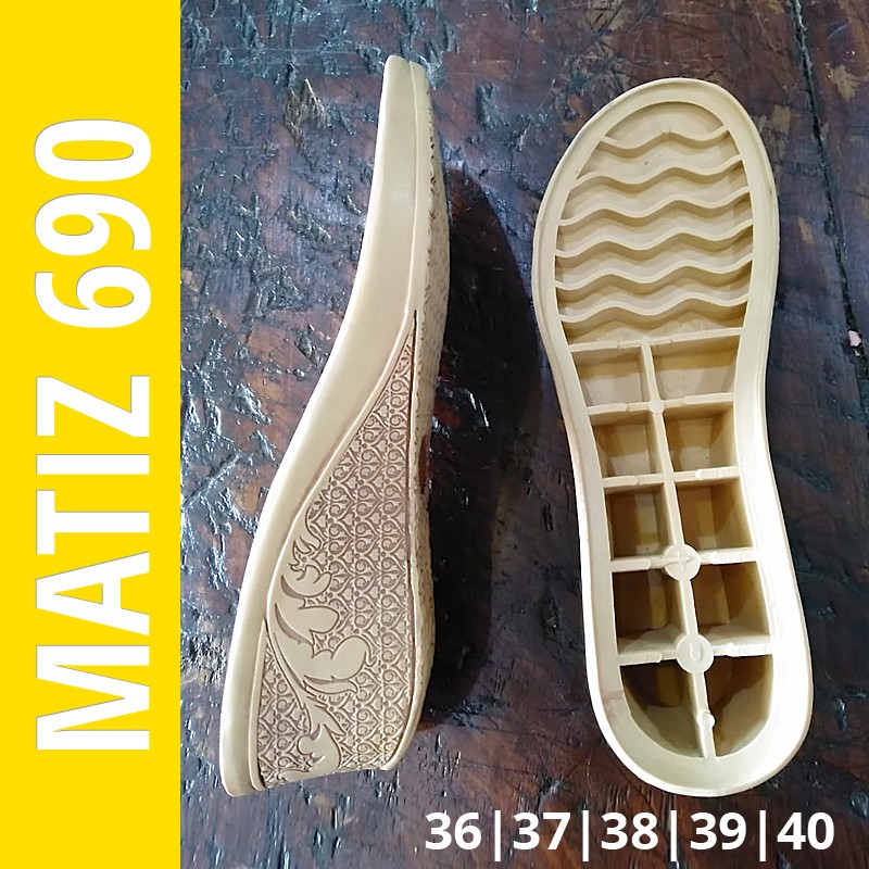 Jual Sol Sepatu Rajut 690 Cream - Berlubang Siap Rajut | Shopee Indonesia