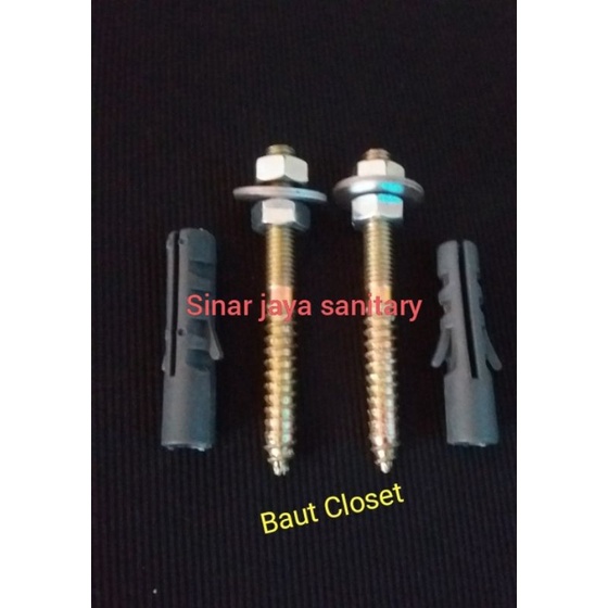 Jual Baut closet / Baut kloset kuningan / Baut wastafel dinding ...