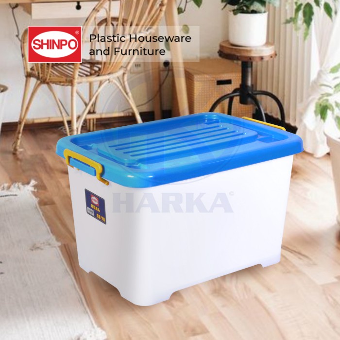 Jual REAL CONTAINER BOX PUTIH BERODA 70 LITER | Kontainer Boks Plastik ...