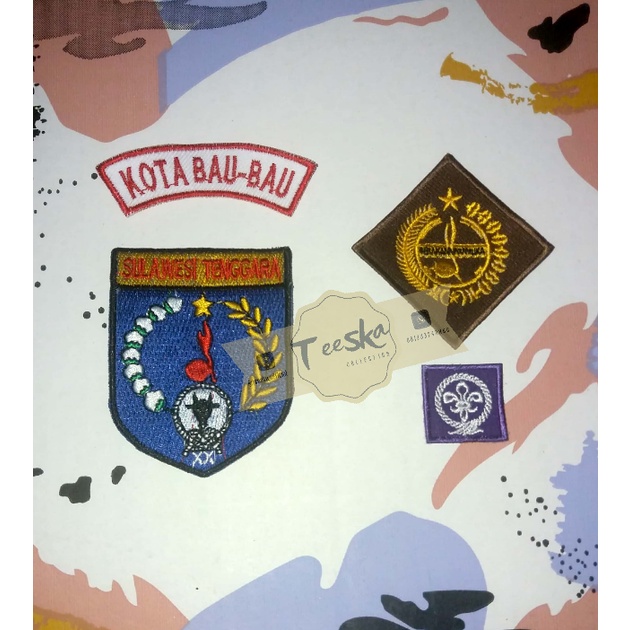 Jual Set Atribut Seragam Pramuka Logo Tunas Kelapa dan Wosm, Logo ...