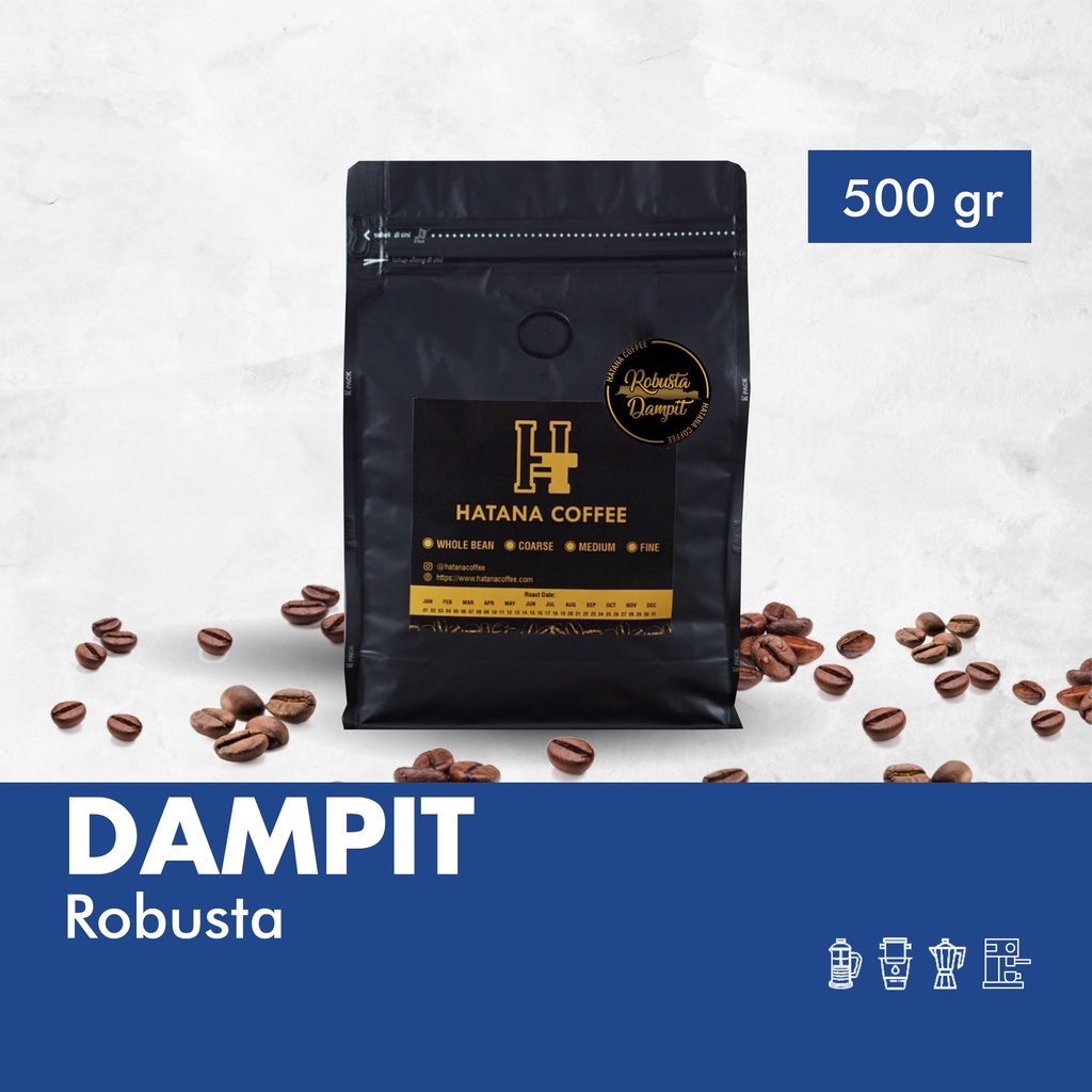 Jual Kopi Robusta Dampit FINE 500 Gram | Hatana Coffee | Shopee Indonesia