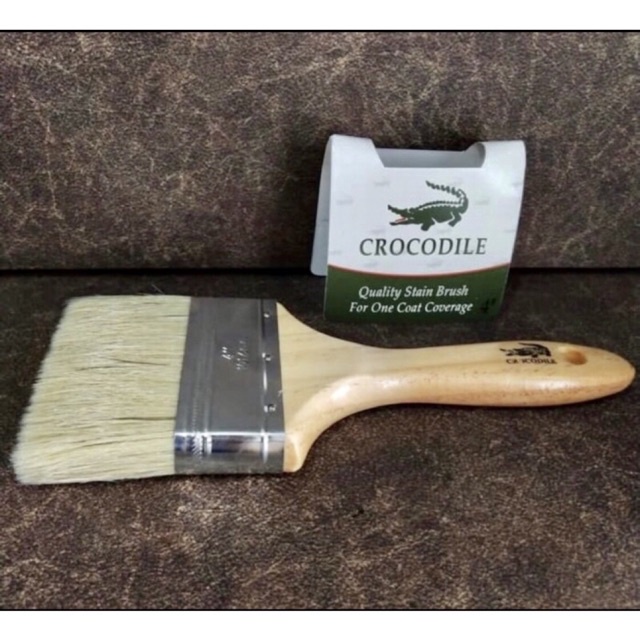 Jual 4”inchi Kuas cat cap buaya asli 4 inchi kuas cat buaya crocodile ...