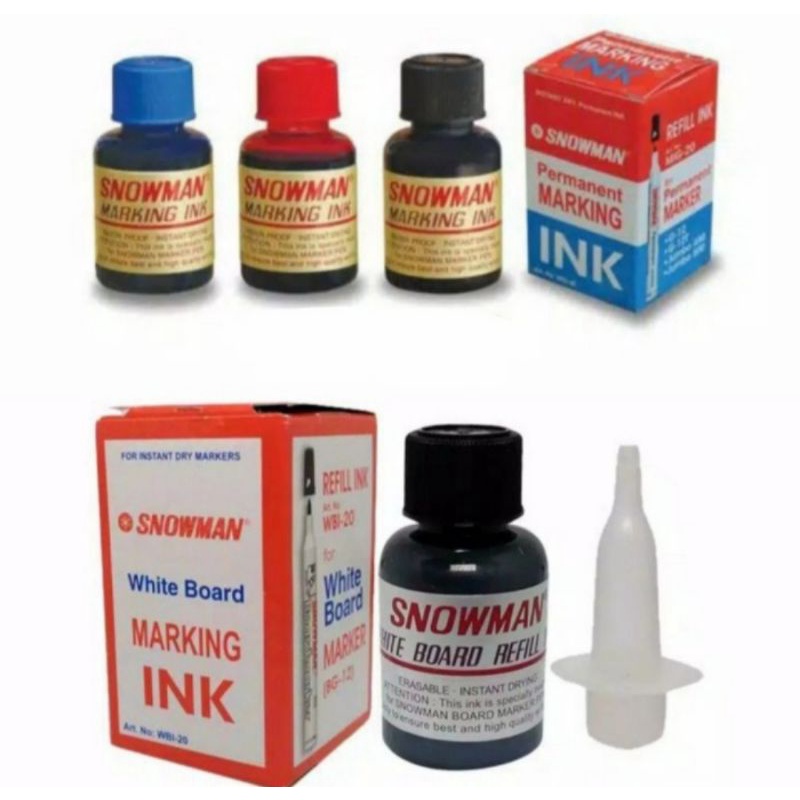 Jual Snowman Tinta Spidol Whiteboard - Refil Spidol | Shopee Indonesia