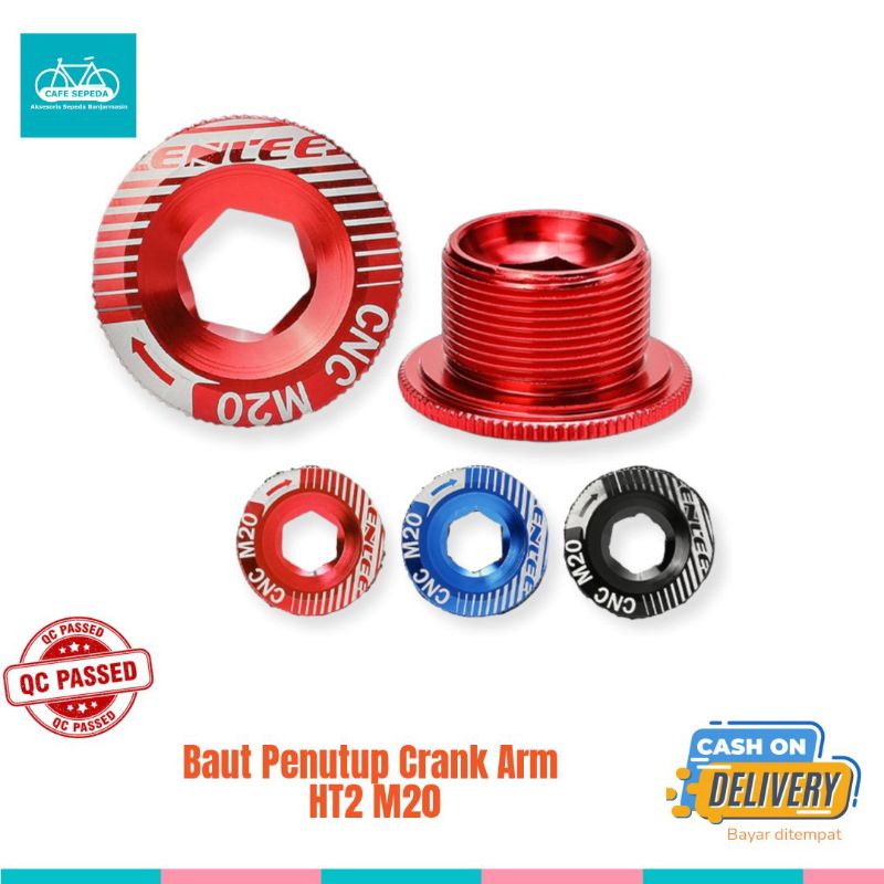 Jual BAUT PENUTUP COVER CRANK HT2 SCREW HOLLOWTECH M18 M19 M20 | Shopee ...
