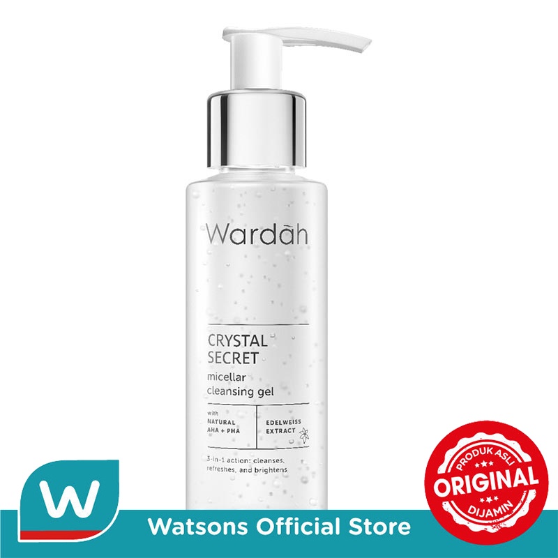 Jual Wardah Crystal Secret Micellar Cleansing Gel 95ml | Shopee Indonesia
