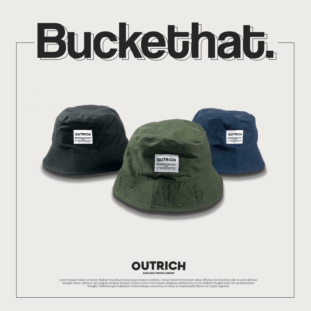 Jual OUTRICH - BUCKET HAT / TOPI BUCKET HAT | Shopee Indonesia