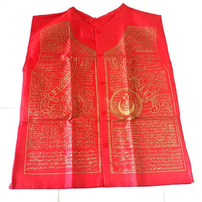 Jual Rompi Rajah Merah Kaligrafi Tulisan Arab Tinta Emas | Shopee Indonesia