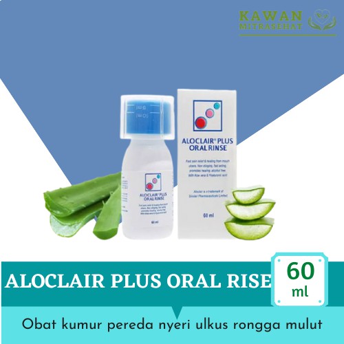 Jual ALOCLAIR PLUS ORAL RINSE 60 ML obat kumur pereda neri rongga mulut ...