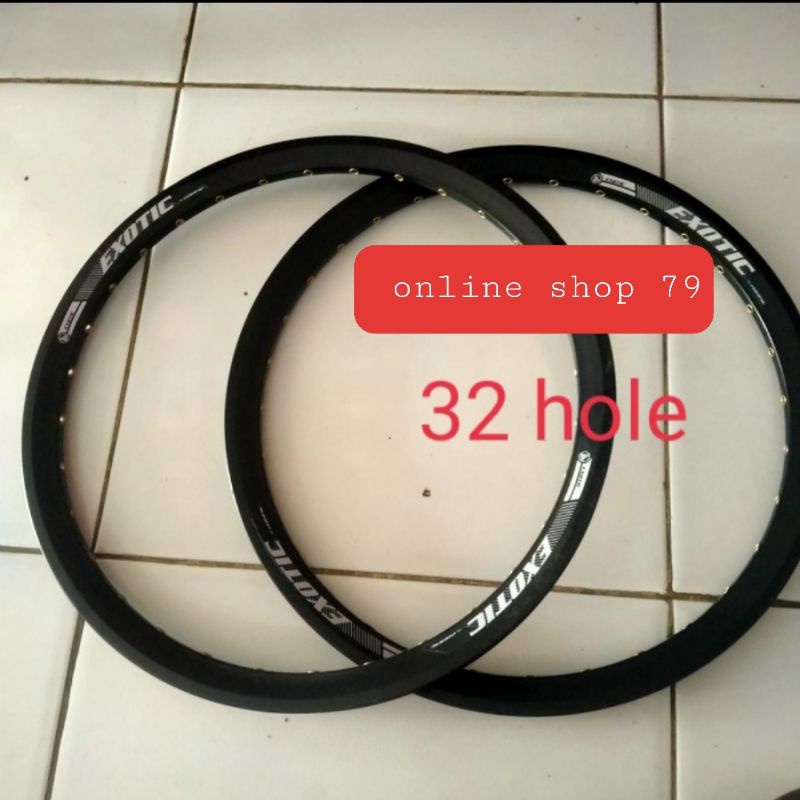 Jual VELG SEPEDA 32 HOLE EXOTIC 2O INCH ALLOY( 2 PCS) | Shopee Indonesia