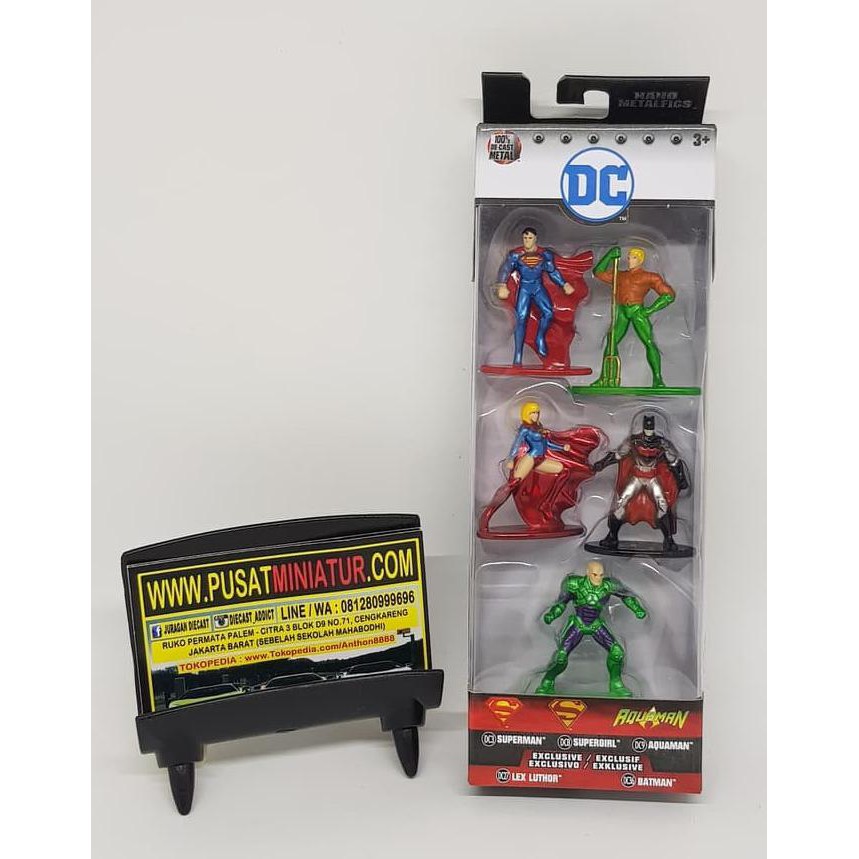 Jual MAINAN FIGURE DC SUPERMAN - SUPERGIRL- AQUAMAN 5 PCS FIGURE PACK B ...