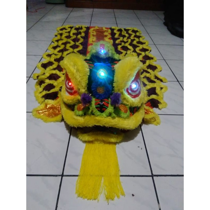 Jual Mainan anak barongsai super unik bisa nyala warna kuning untuk ...