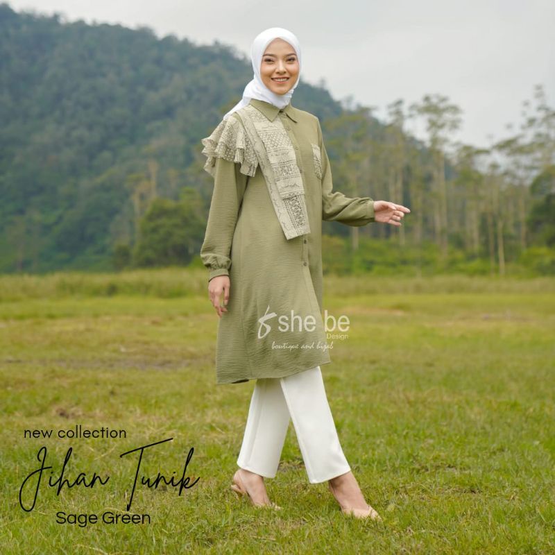 Jual Shebe Design - Atasan muslim /Jihan Tunik Airflow Crinkle | Shopee ...