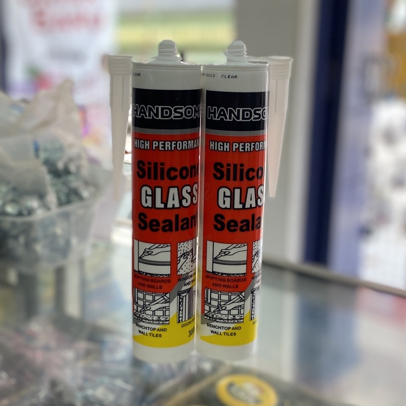 Jual Lem Silicone/Lem Silikon/Lem Kaca/Silicone Sealant Handsome Clear ...