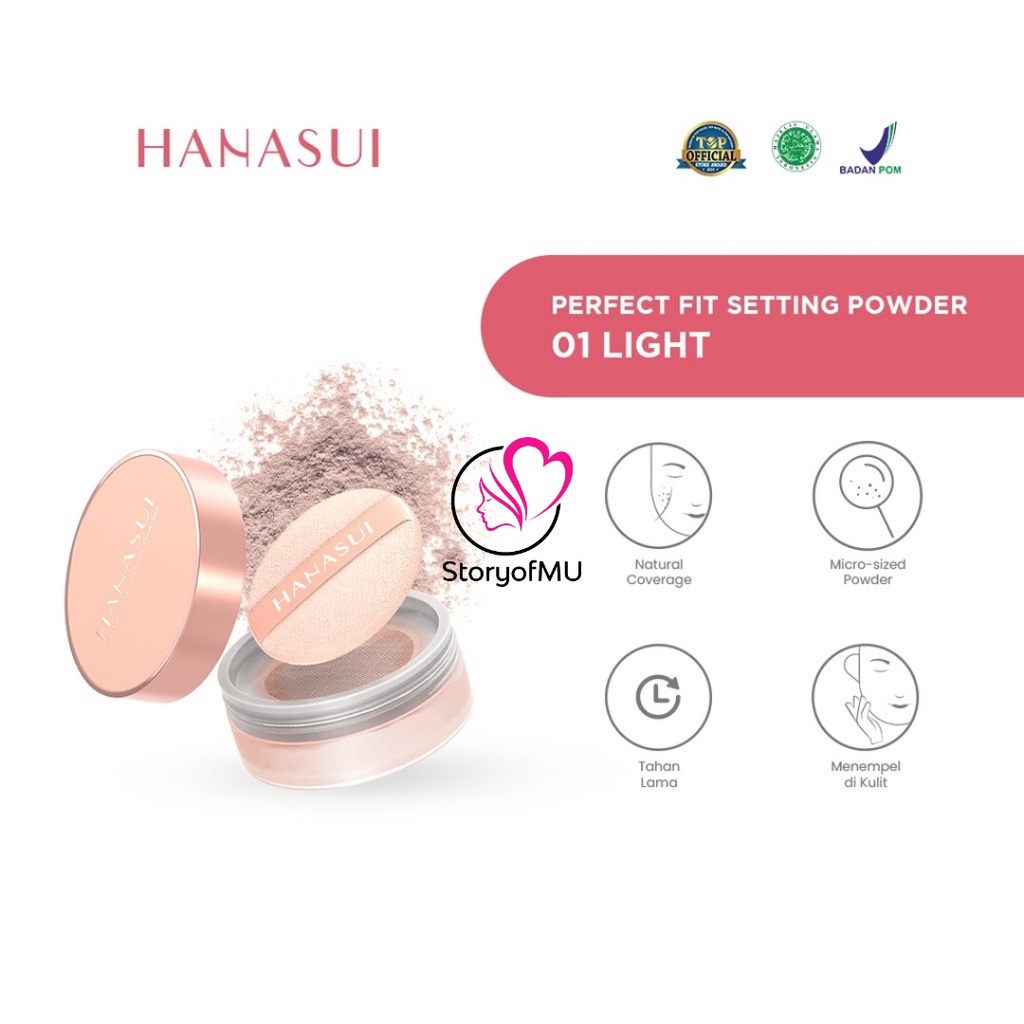 Jual HANASUI Perfect Fit Setting Powder 12gr | Bedak Loose | Shopee ...