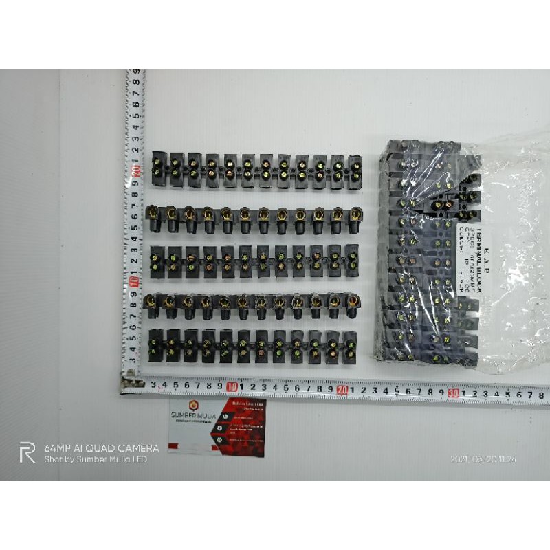 Jual Terminal Block Blok Krustin 25mm 60A 60 Ampere Hitam Sambungan ...
