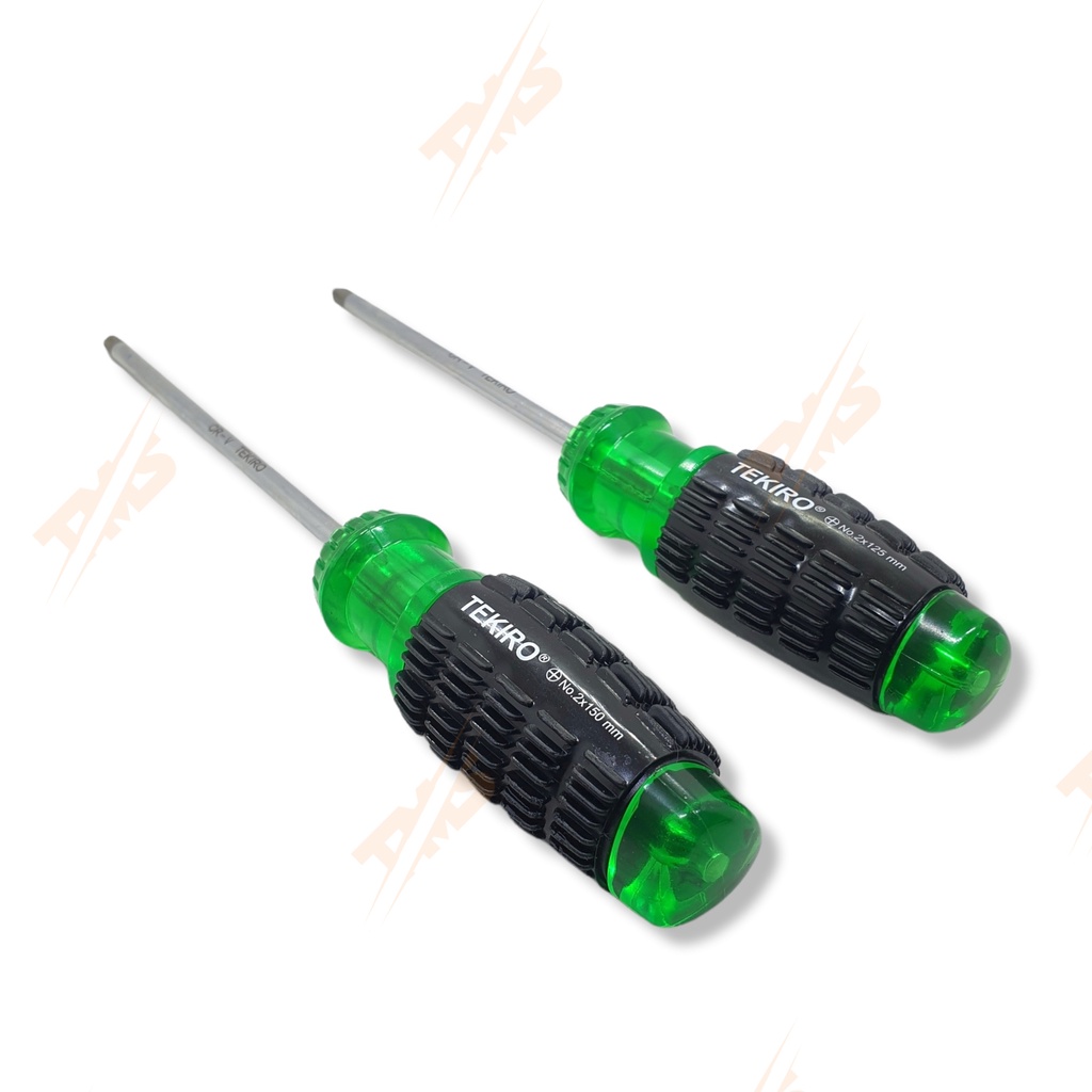 Jual Tekiro Obeng Gagang Karet (+) 5inch 6inch PH2 Cushion Grip ...