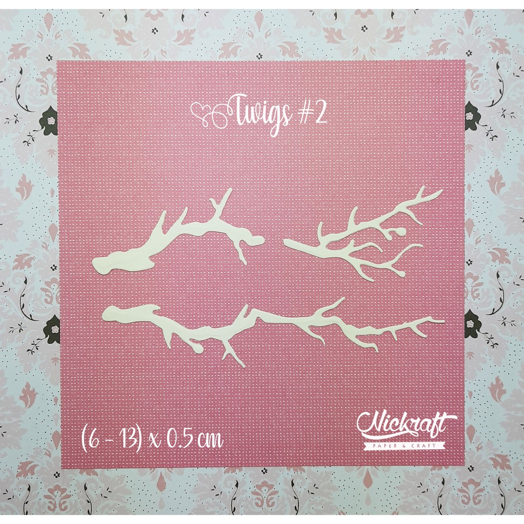 Jual TWIGS # 2 - Bahan Scrapbook Daun Kertas Ranting Pohon | Shopee ...