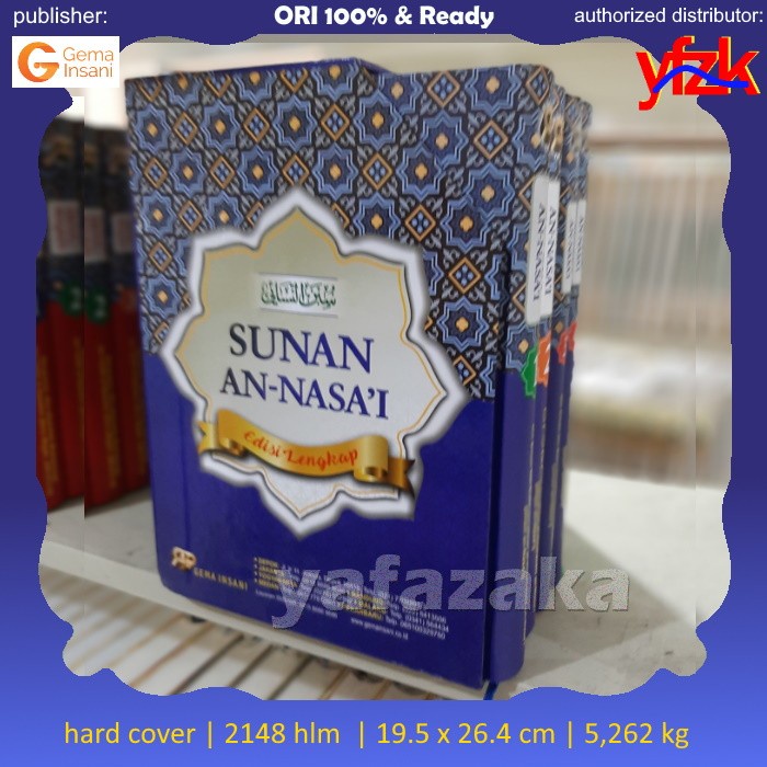 Jual Buku Sunan an-Nasa'i Original 1 SET Plus Box GIP Gema Insani Kitab ...