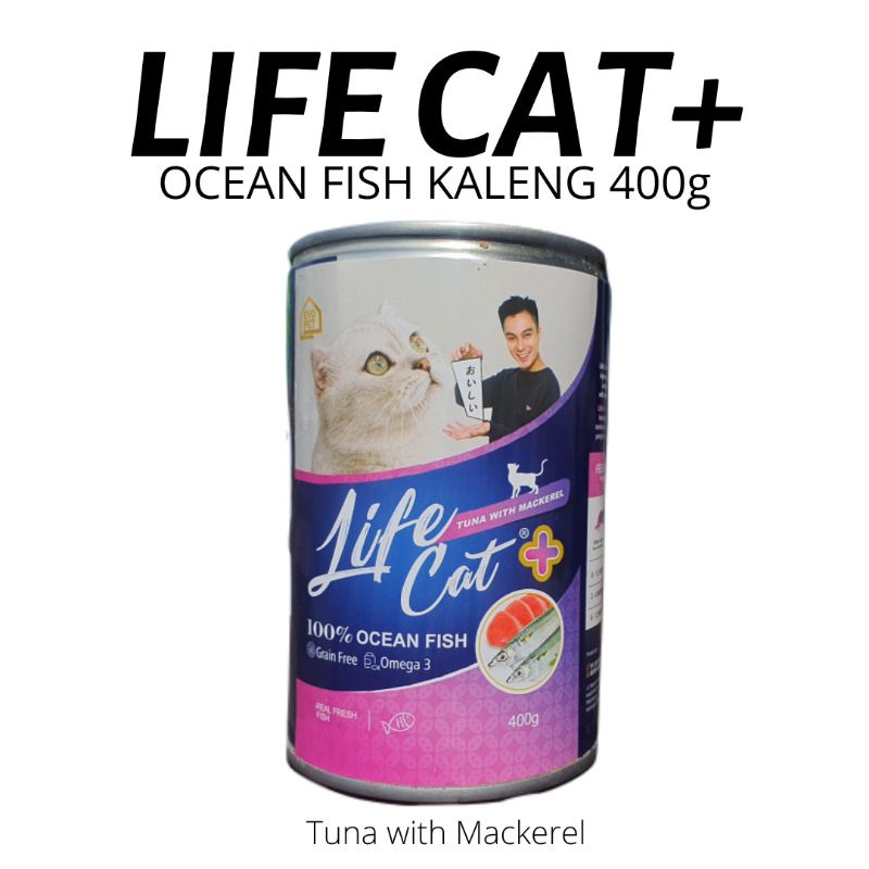 Jual Petshop Bandung || Life Cat + Plus Ocean Fish Kaleng 400gr TUNA ...