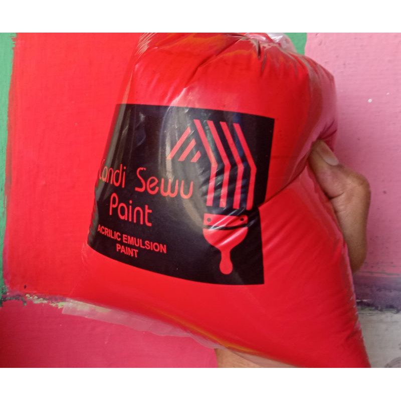 Jual CAT TEMBOK 1 KG warna MERAH // KWALITAS SUPER | Shopee Indonesia