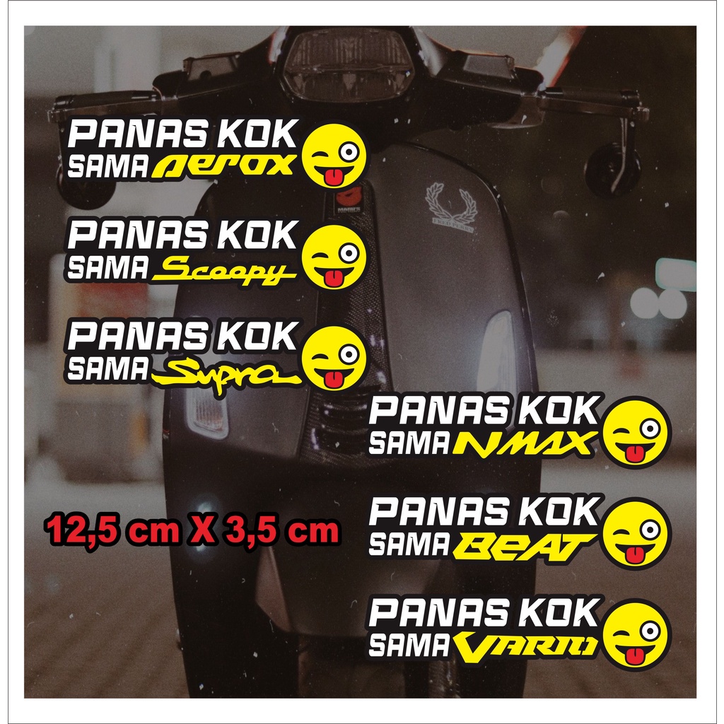 Jual Sticker Panas Kok Sama Matic Cutting Sticker Vario Beat Scoopy ...