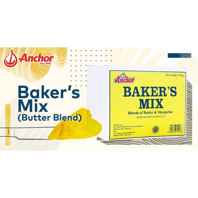 Jual Anchor baker's mix butter blend butter baker mix | Shopee Indonesia