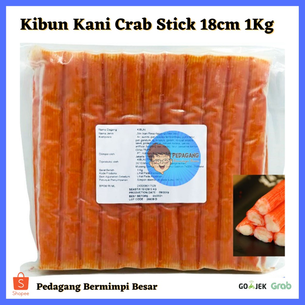 Jual Kibun Kani Crab Stick 18cm 1Kg | Crab Stick | Shopee Indonesia