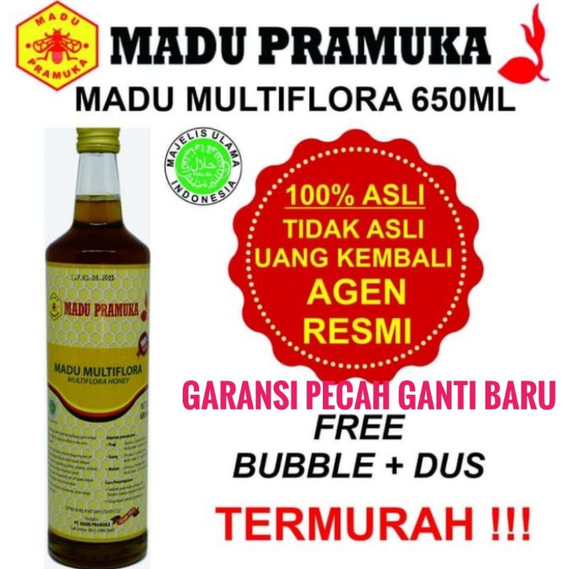 Jual Madu Pramuka Multiflora 650 ml Asli | Shopee Indonesia