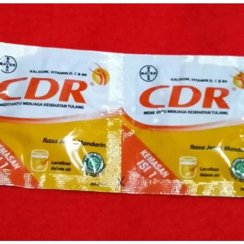 Jual CDR EFFERVESENT TABLET ISI 2 PER STRIP/VITAMIN CDR ISI 2 | Shopee ...
