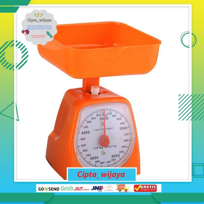 Jual Timbangan Kue Manual 5kg / Kenmaster Timbangan Dapur Analog ...