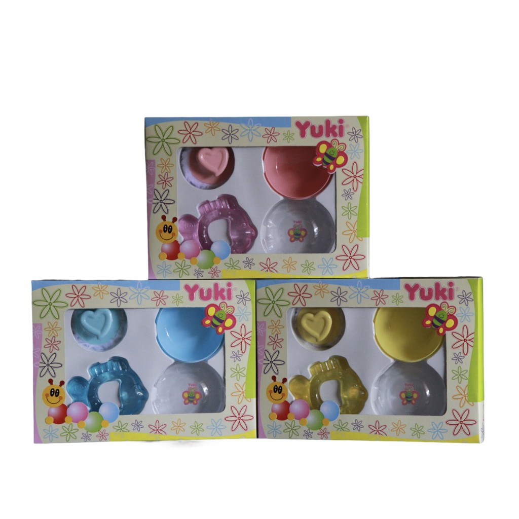 Jual YUKI Gift Baby Set Teether and Powder Case - Tempat Bedak ...