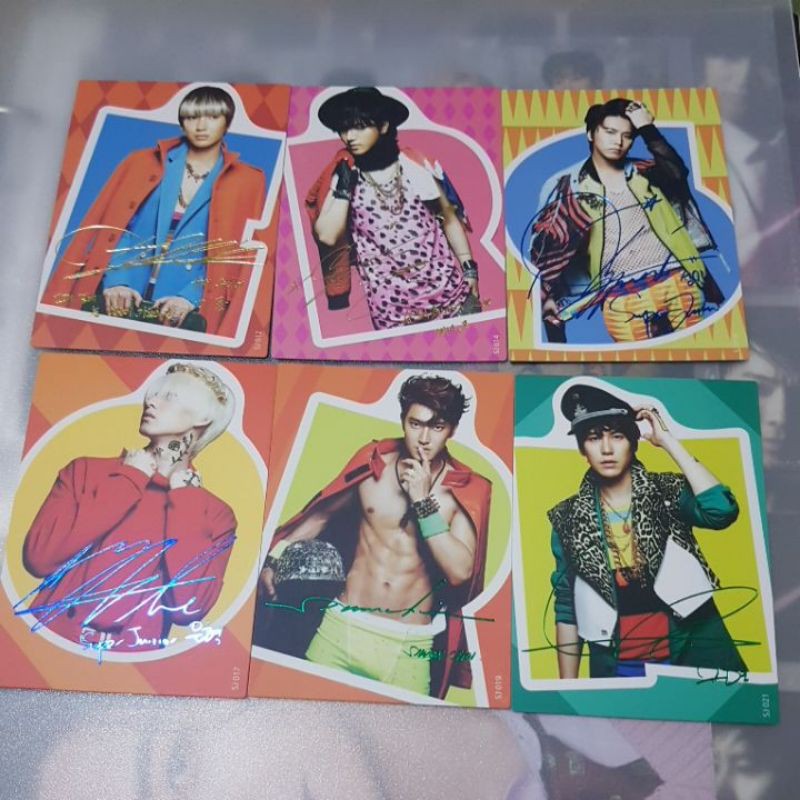 Jual Super Junior Star Card PC Rare Hot Stamp Signature Leeteuk ...