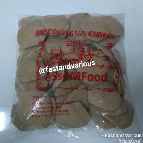 Jual Baso Sapi Gepeng Essem Food/Frozen Food/Makanan Beku | Shopee ...