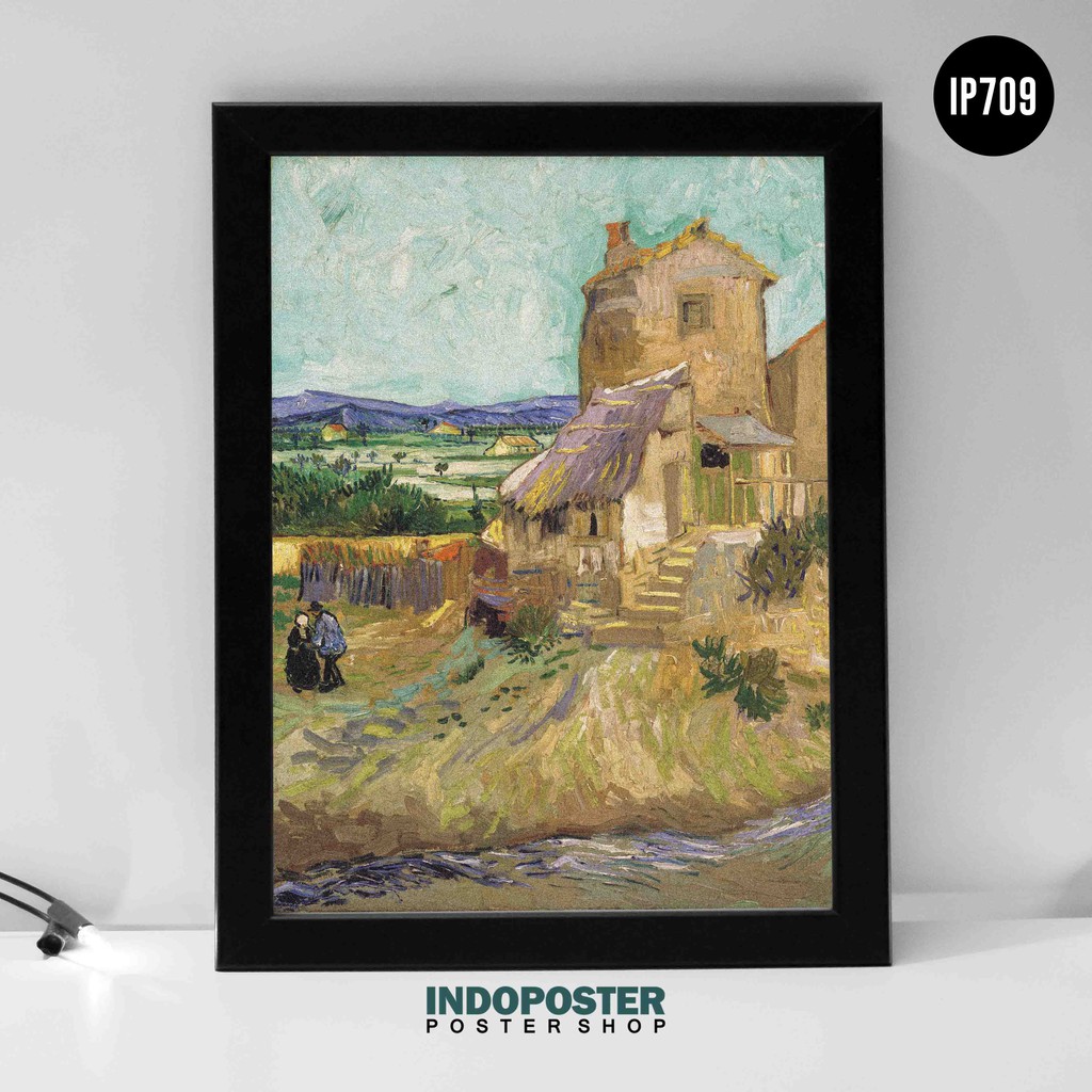 Jual Poster Lukisan Terkenal Klasik Vincent Van Gogh The Old Mill ...