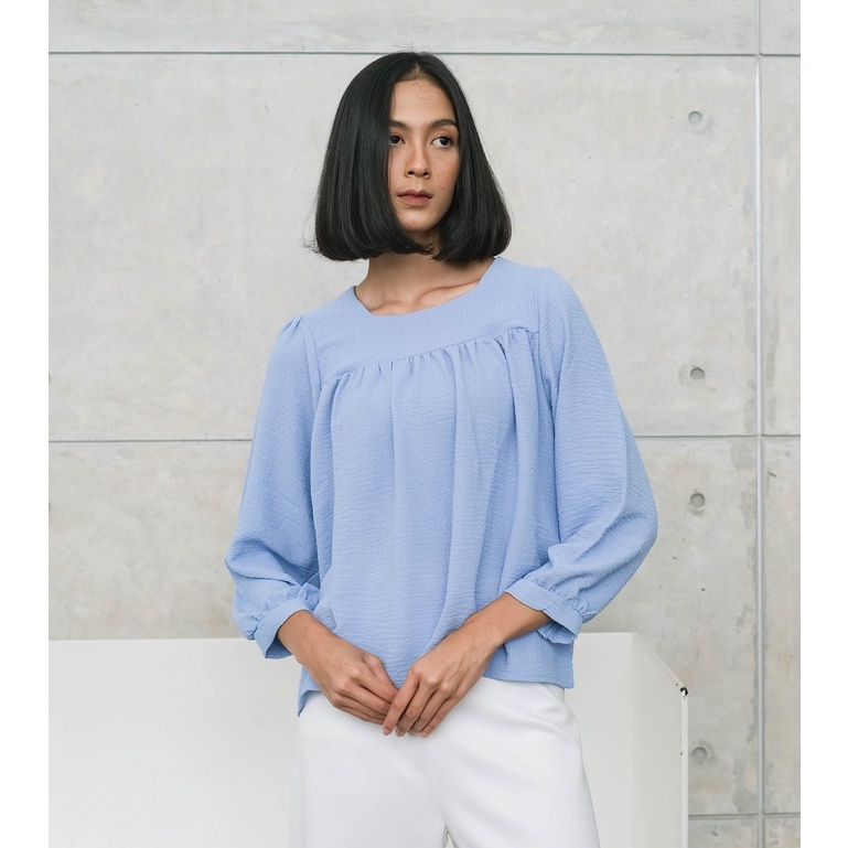 Jual Asiro Aileen Crinkle Blouse Atasan Wanita | Shopee Indonesia