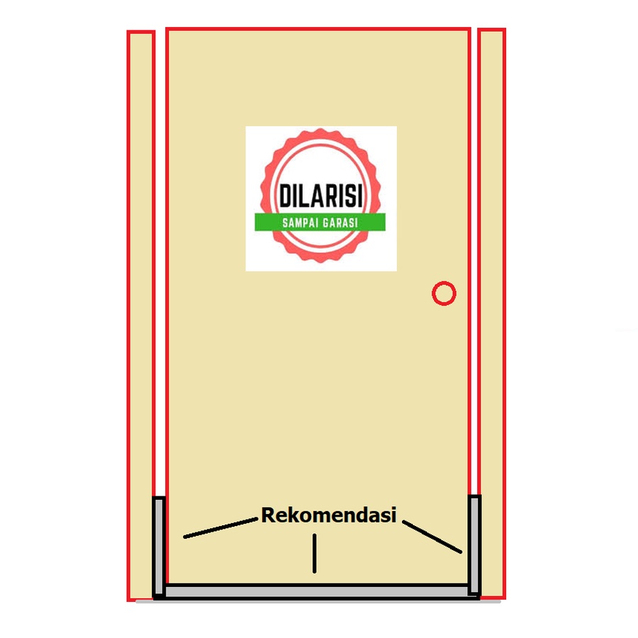 Jual Karet Pintu Rumah Custom Penutup Celah Pintu Rumah | Shopee Indonesia