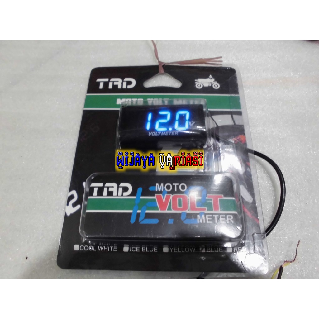 Jual VOLTMETER MOTOR DIGITAL SLIM WATERPROOF TRD VOLT AKI METER NMAX ...