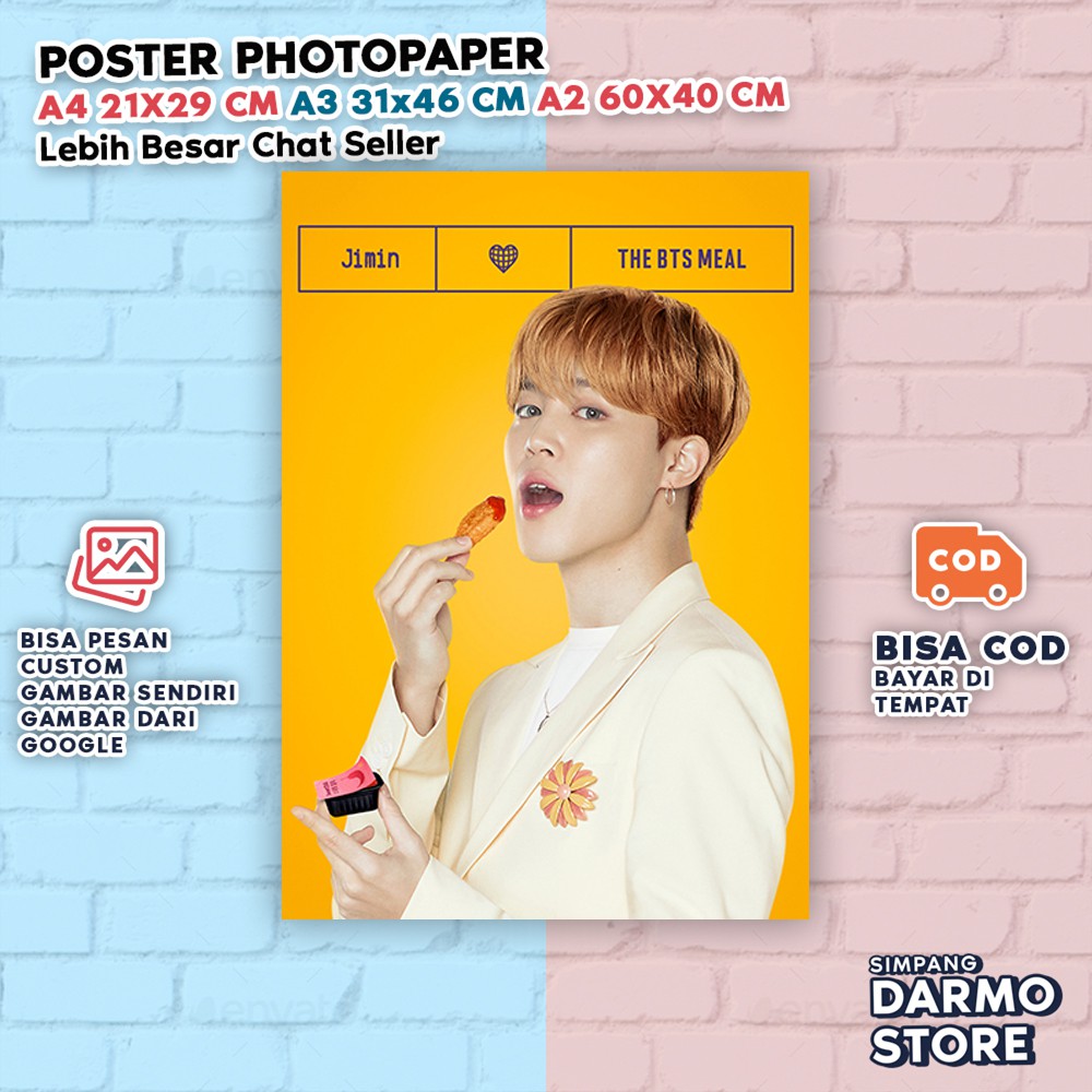 Jual Poster McDonald Versi Vintage Retro dan Terbaru Colabs MCD X BTS ...