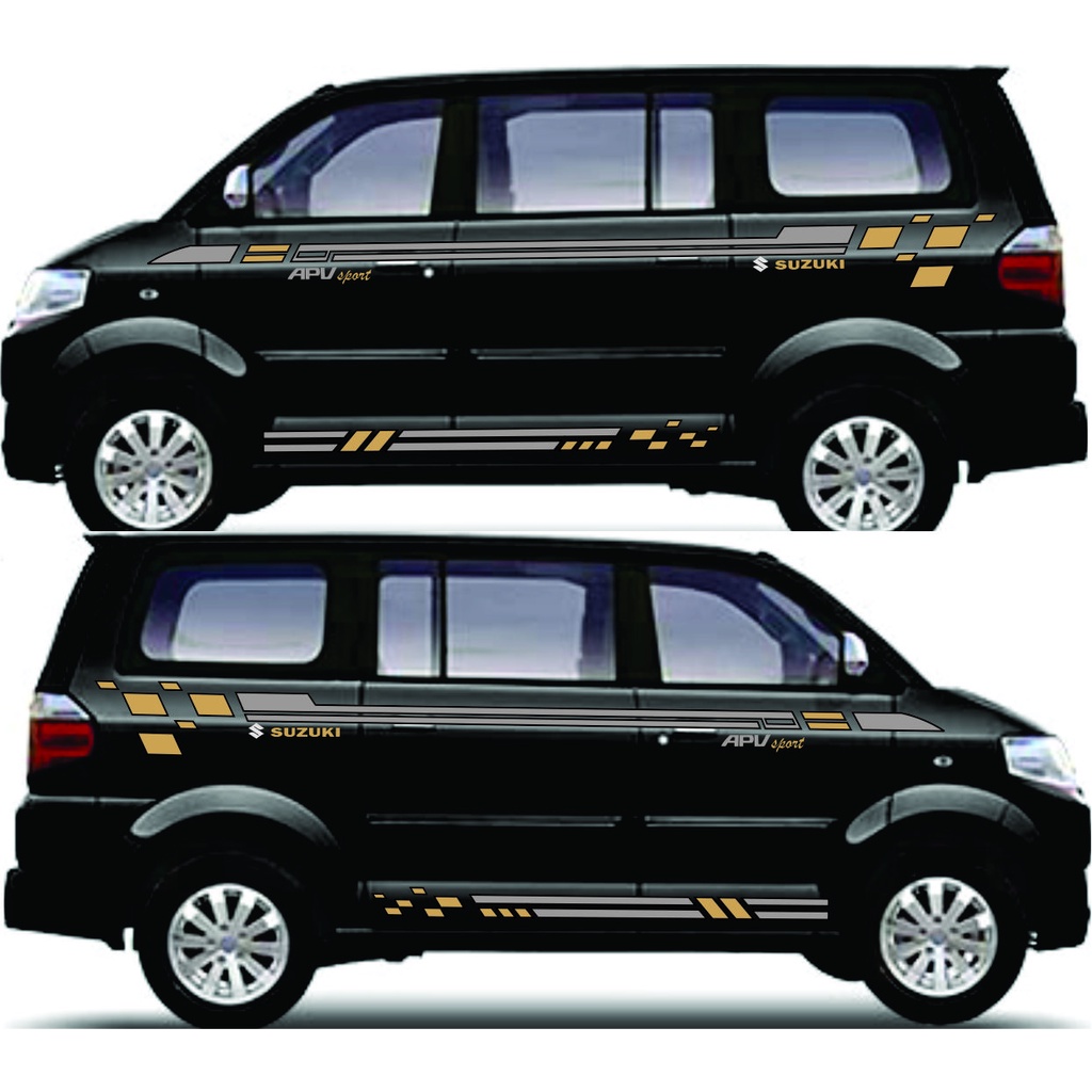 Jual Sticker Stiker Striping List Apv sport Stiker Cutting Body Mobil ...