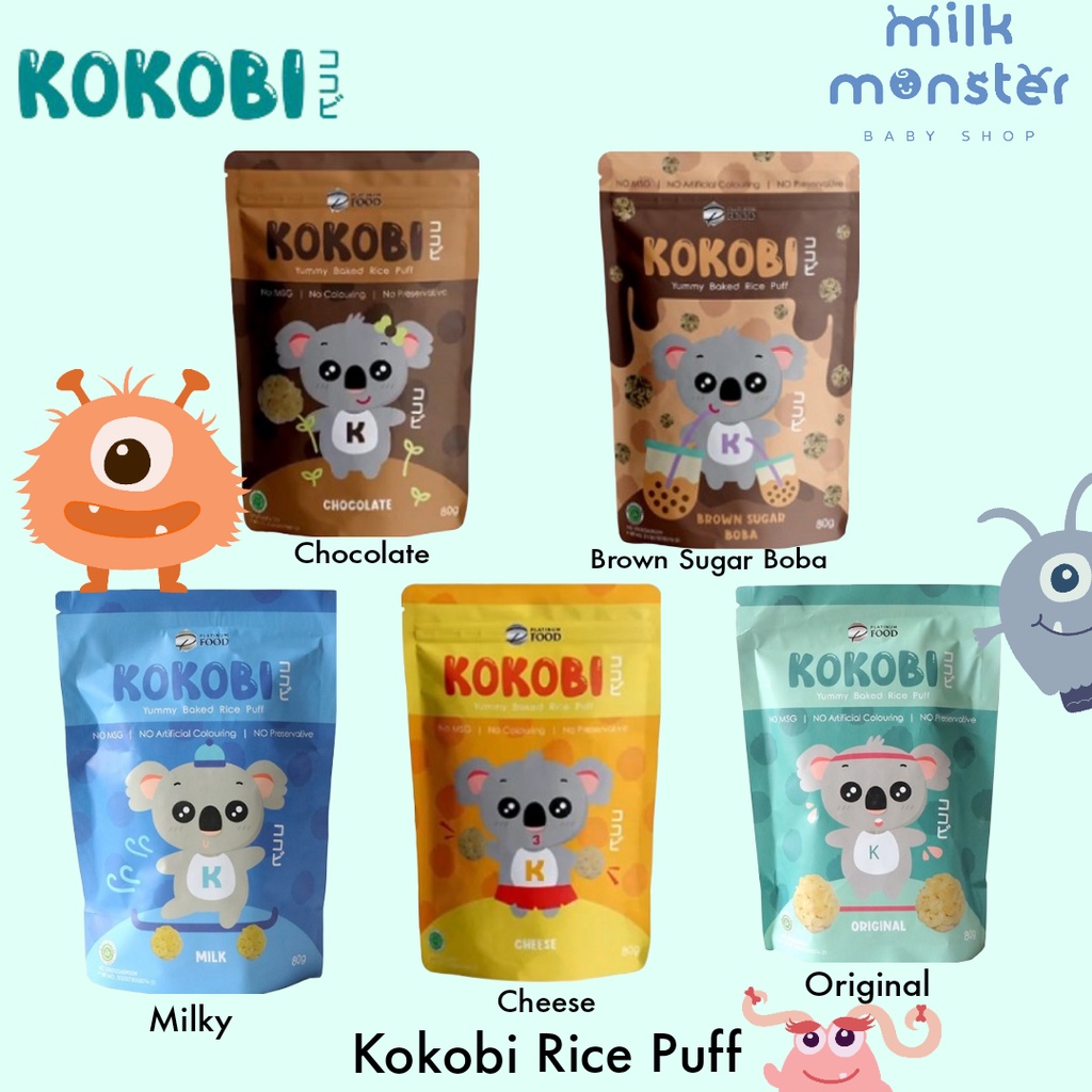 Jual Kokobi Yummy Baked Rice Puff 80 gr / Snack bayi dan anak | Shopee ...