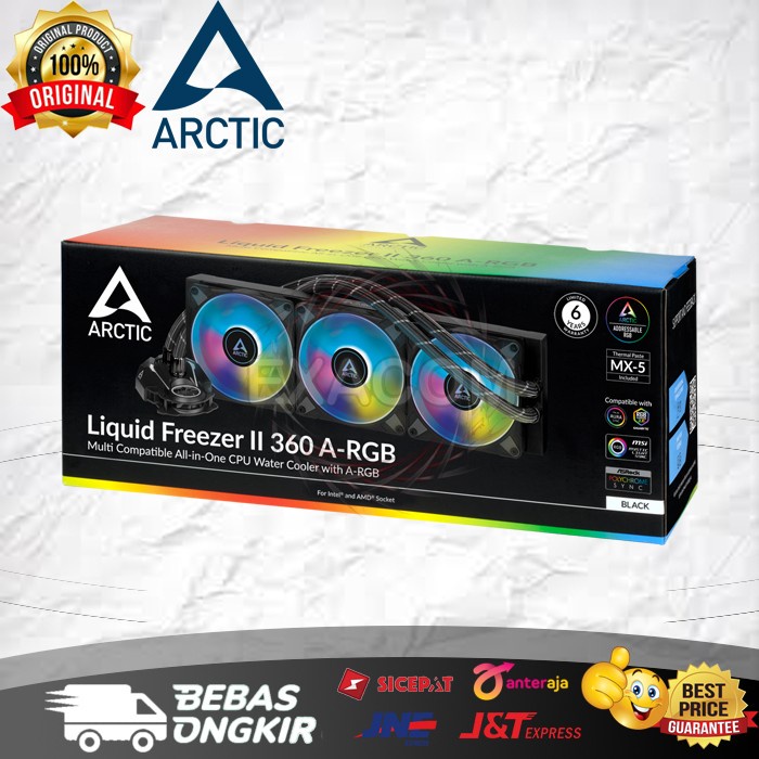 Jual Arctic Liquid Freezer II 360 ARGB Black AIO Liquid CPU Cooler ...