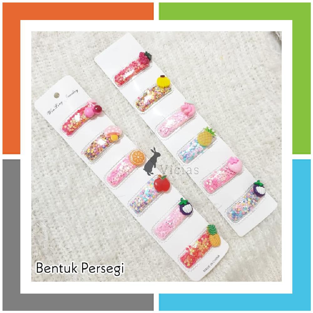 Jual TT04 KELLY - Jepit Rambut Anak motif Buah Buahan Handmade Korea ...