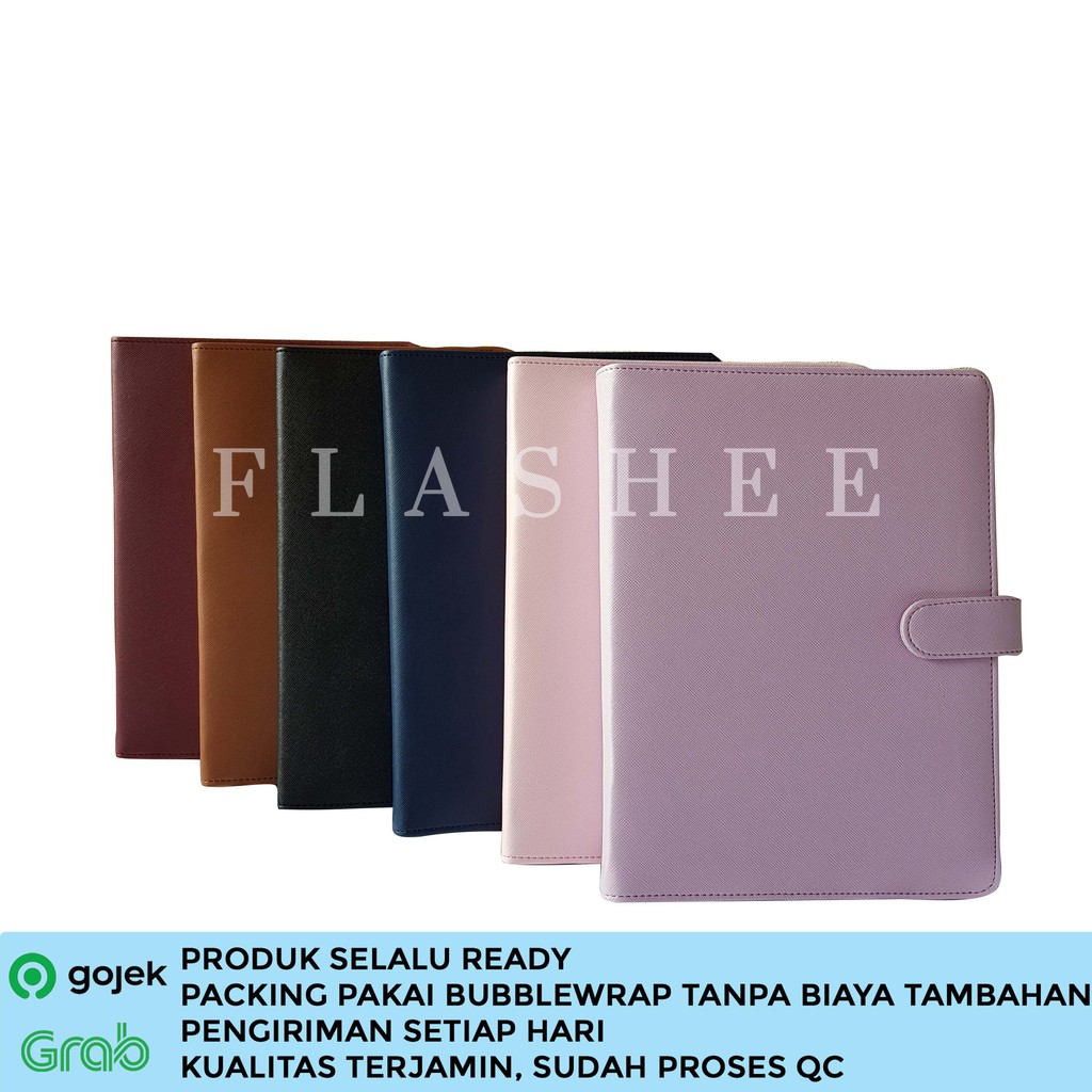 Jual Flashee Binder Polos A5 20 Ring B5 26 Ring Agenda Polos Binder ...