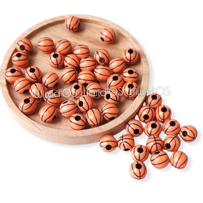Jual (10 biji) MANIK PLASTIK BOLA BASKET 10 mm | Shopee Indonesia