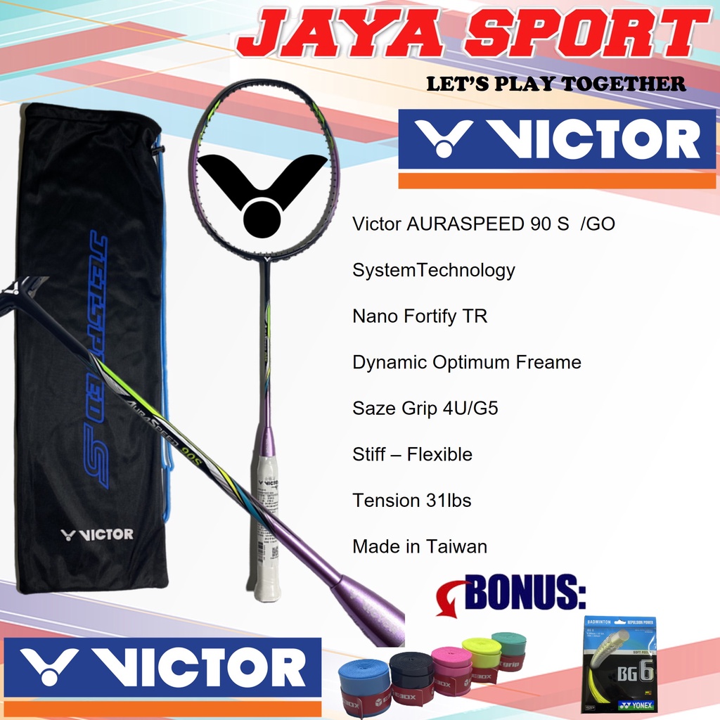 Jual Raket Badminton Victor AuroraSpeed 90 S Raket Badminton Raket ...