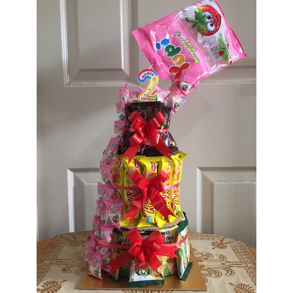 Jual Snack Tower / Kue ultah snack / snack ulang tahun / kue ulang ...