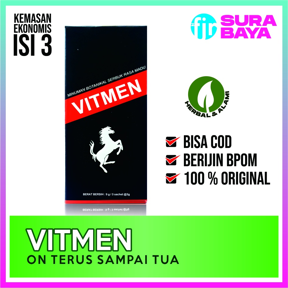 Jual VITMEN OBAT KUAT TAHAN LAMA PRIA DEWASA KEMASAN EKONOMIS BPOM ...