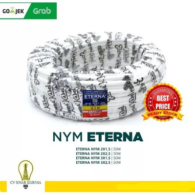 Jual Kabel Listrik NYM 2x1,5mm 50M ETERNA | ETERNA Kabel NYM | SNI | Shopee Indonesia