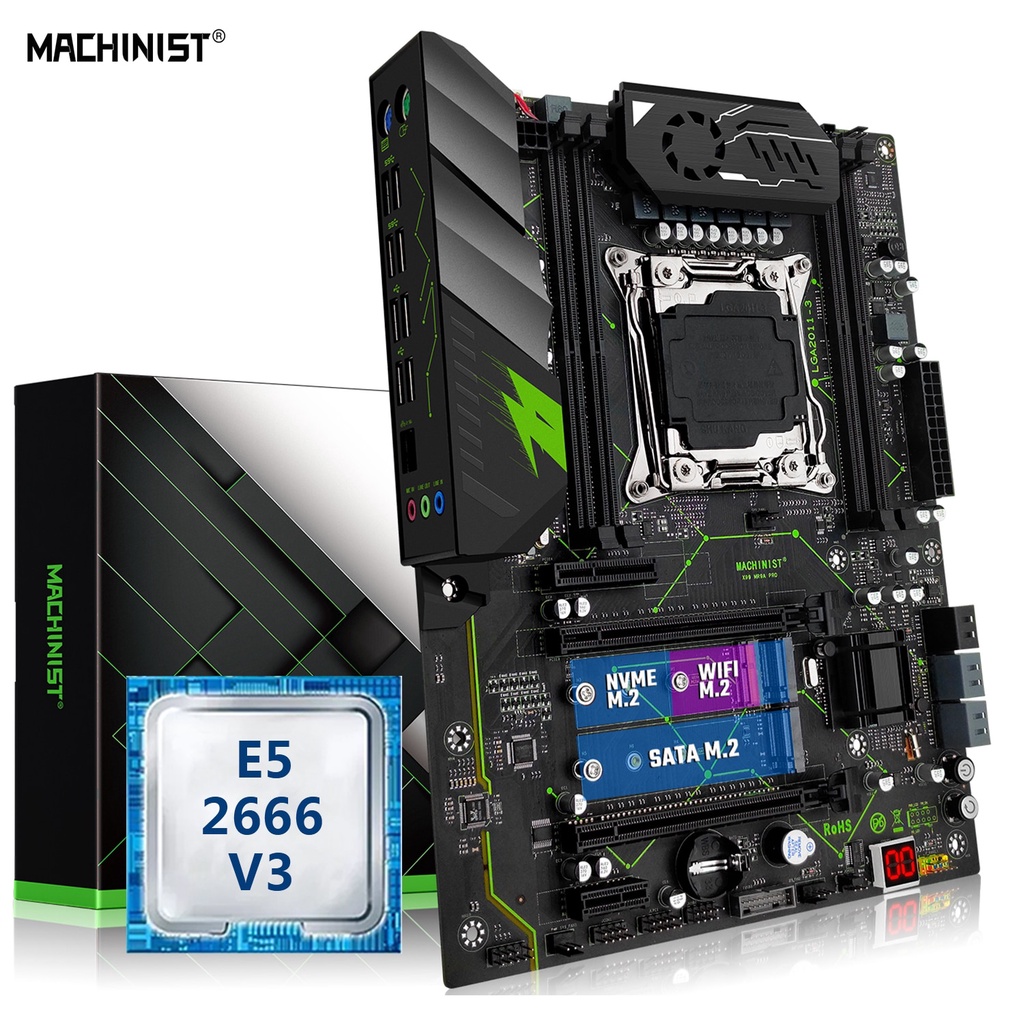 Jual Preorder Machinist X99 Motherboard Lga 2011 3 With Xeon E5 2666 V3