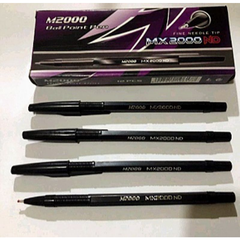 Jual Pulpen Tinta Hitam M2000 / Ballpoint MX2000ND Warna Hitam Murah ...